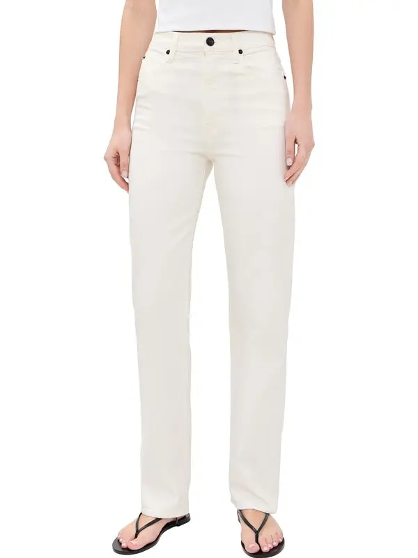 SLVRLAKE London Straight Leg Jeans - White