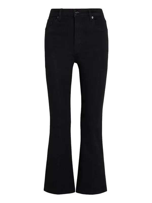 FRAME The Reboot Crop Boot-leg Jeans - Black