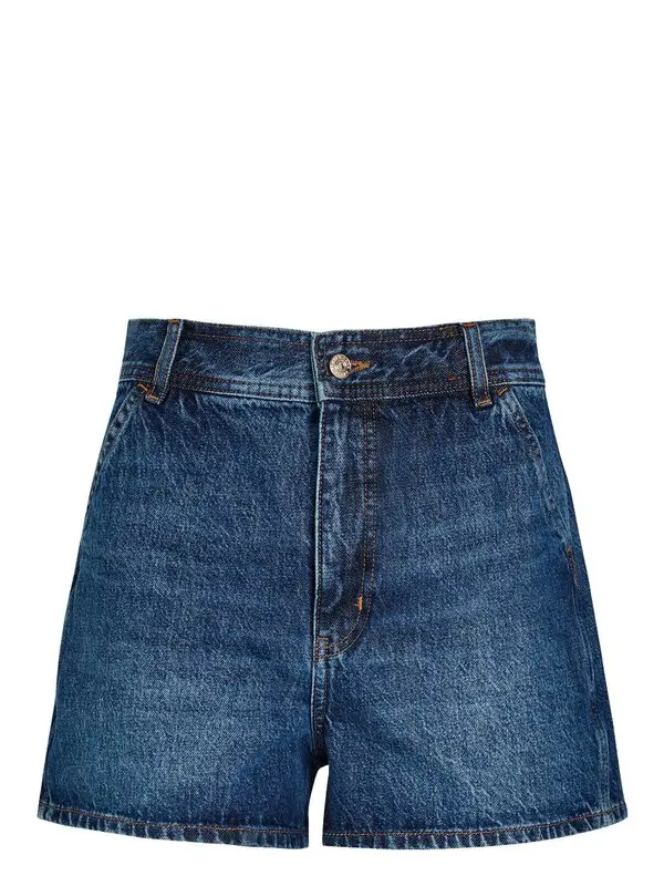 FRAME The Dockside Denim Shorts - Blue