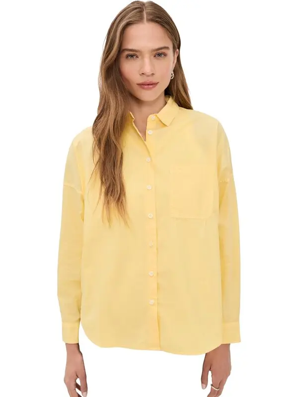 ALEX MILL Jo Shirt In Cotton Poplin - Double Cream