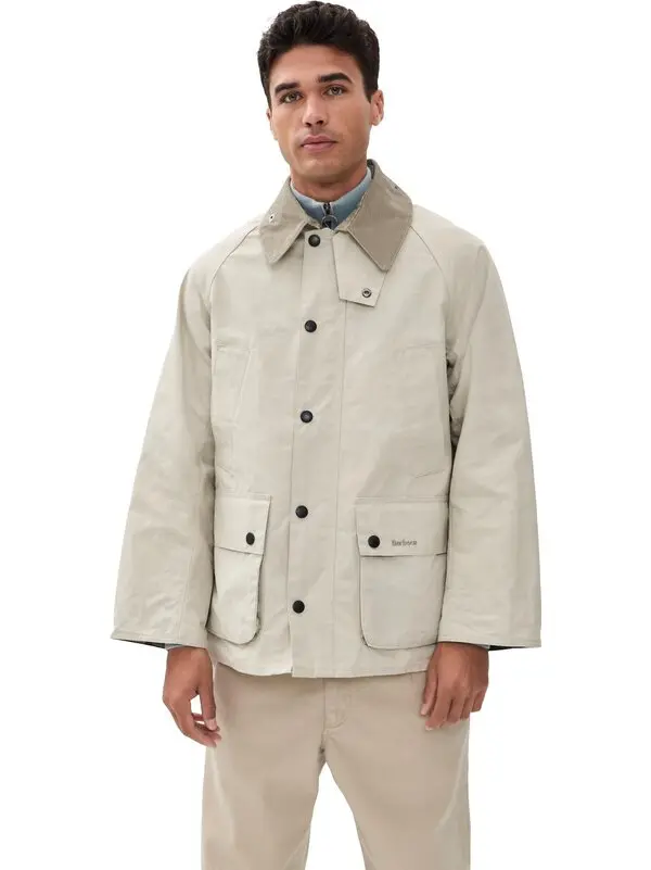 Barbour Oversized Bedale Cotton Jacket - Clay