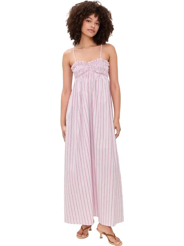 Faithfull The Brand Presa Maxi Dress - Fiori Stripe Palazzo