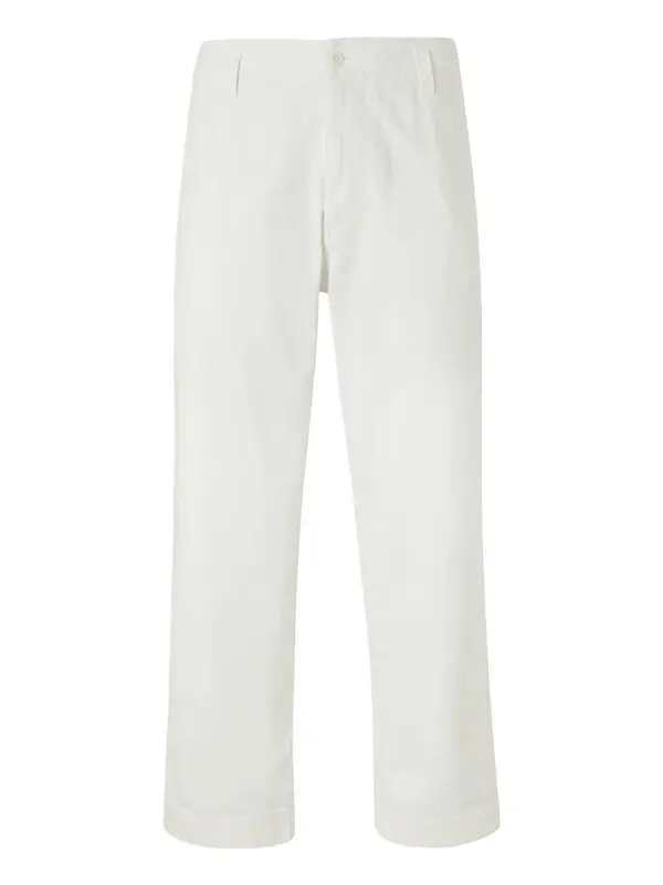 MARGARET HOWELL Mhl. Naval Straight-leg Cotton-drill Trousers - Neutrals