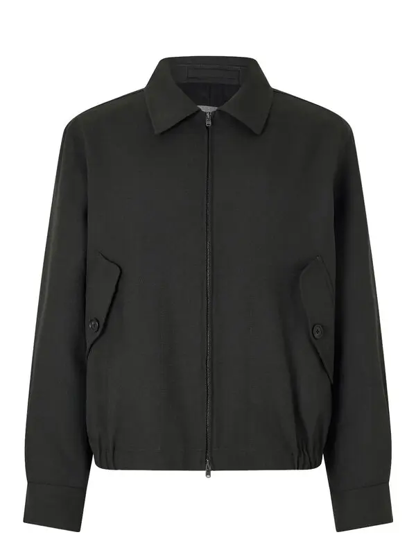 MARGARET HOWELL Virgin Wool Blouson Jacket - Black