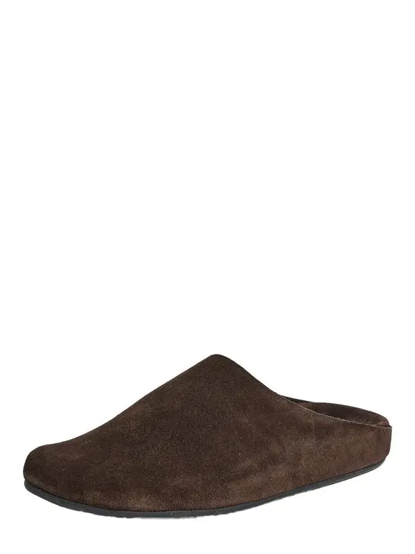Jeffrey Campbell Content Mules - Coffee Suede