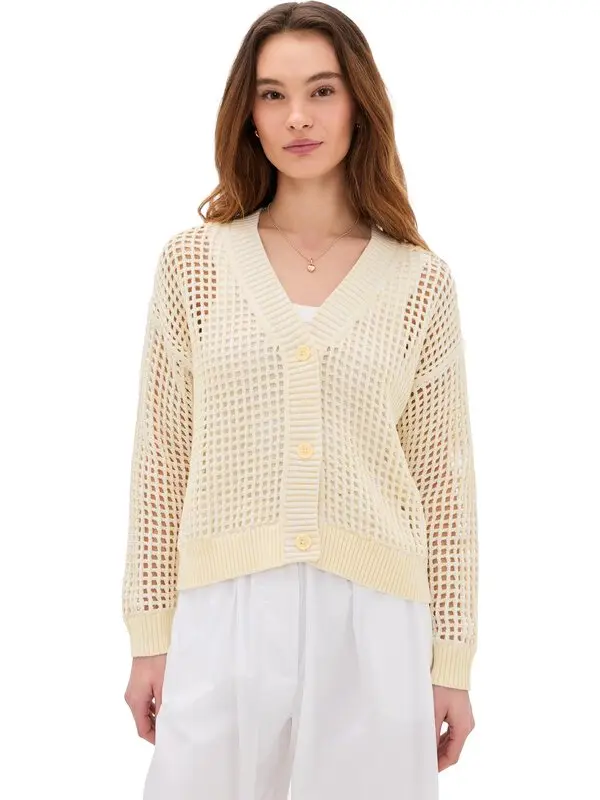 Splendid Camellia Cardigan - Honeysuckle