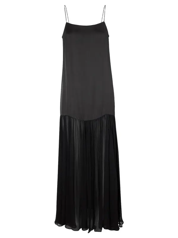 ANINE BING Clementine Pleated Maxi Dress - Black