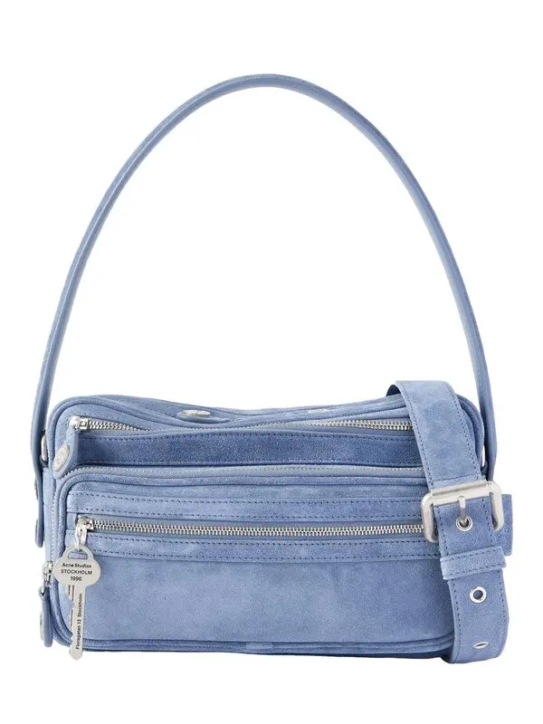 Acne Studios Suede Shoulder Bag - Blue