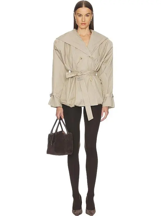 Magda Butrym Belted Trench Jacket - Beige