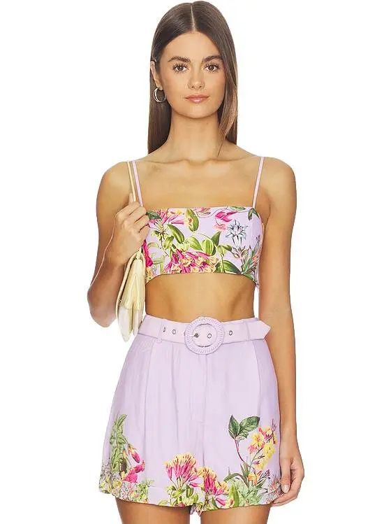 Hemant & Nandita Bandeau Top - Purple