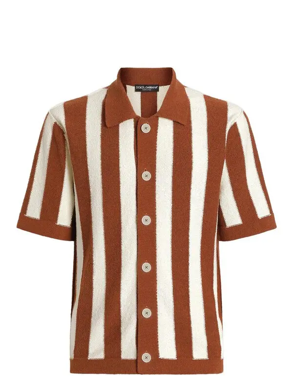 Dolce & Gabbana Striped Knit Shirt - Multicolor