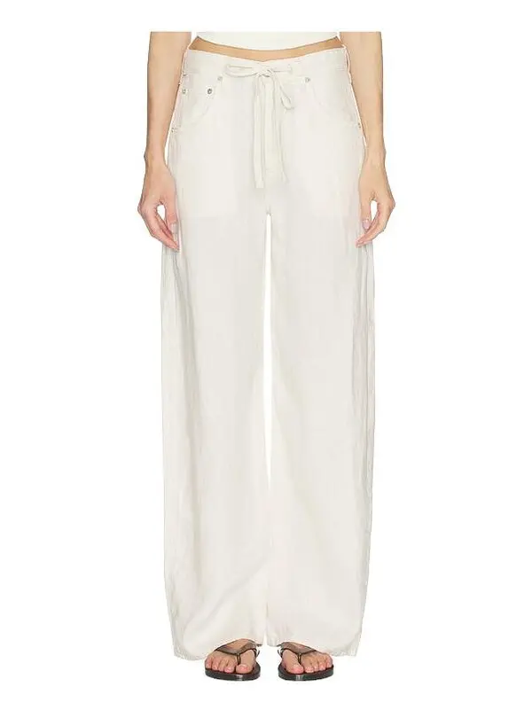 Citizens Of Humanity Brynn Drawstring Trouser Pants - Pale Stone