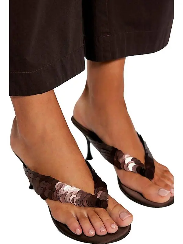 Jeffrey Campbell Mallorca Nights Heels - Brown Combo