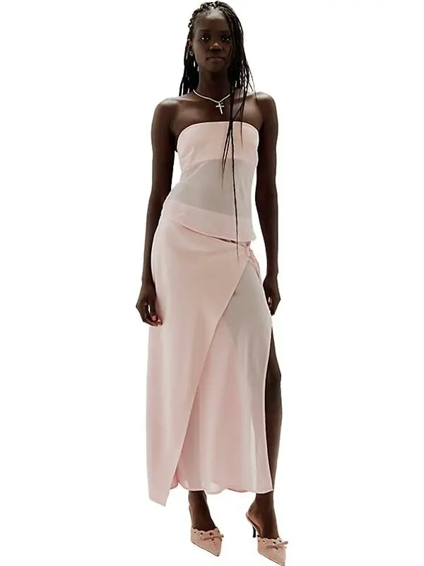 OWNLEY Ricky Maxi Skirt Set - Light Pink