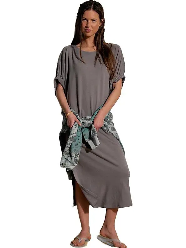 Free People Woke Up Like This Midi Dress - Satellite Sky