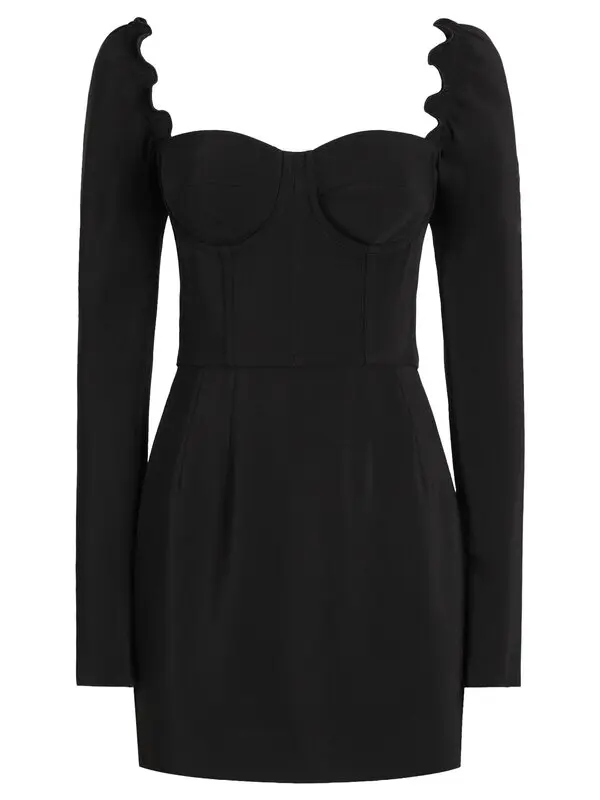 Dolce & Gabbana Short Cady Dress - Black