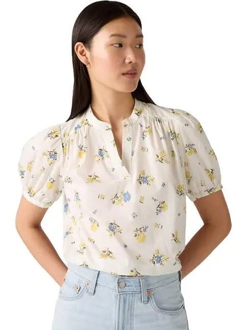 LEVI'S Amelie Poplin Blouse - Egret Floral