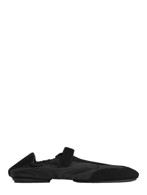 Cos Suede-nylon Mary-jane Sneakers - Black