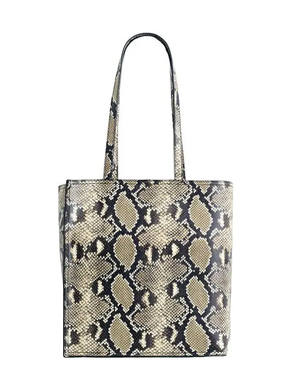 Cos Leather Townhouse Shopper Bag - Beige