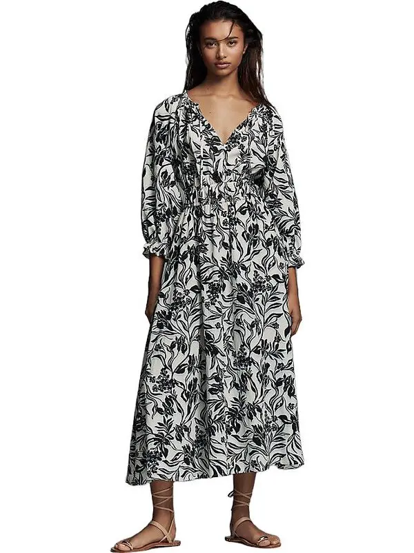 Rails Matia Maxi Dress - Black Pattern