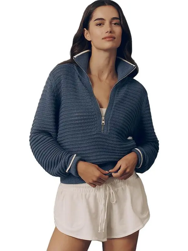 Varley Morwenna Half-zip Pullover - Blue