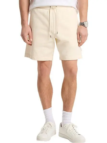 Michael Kors Logo Cotton Shorts - Natural