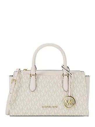 Michael Kors Arden Small Signature Logo Messenger Bag - Natural