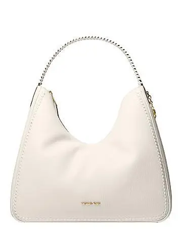 Michael Kors Nayla Medium Hobo Shoulder Bag - Natural