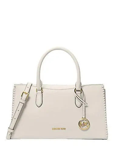 Michael Kors Arden Medium Satchel - Natural