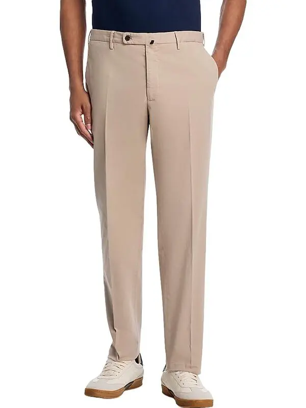SLOWEAR Incotex Royal Batavia Regular Fit Stretch Cotton Pants - Tan