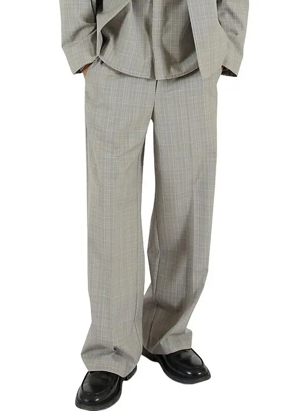 KROST Elliot Plaid Trousers - Gray