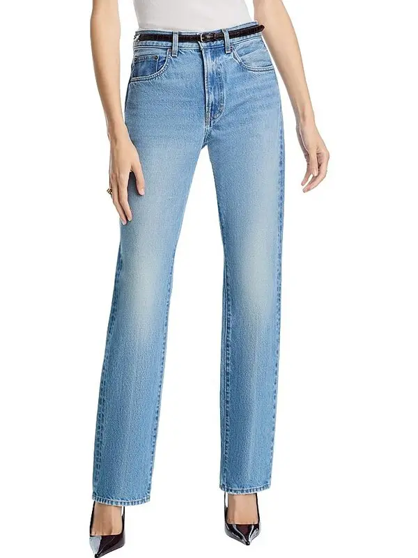 A.L.C. The 917 Slim Straight Jeans - Light Classic Blue