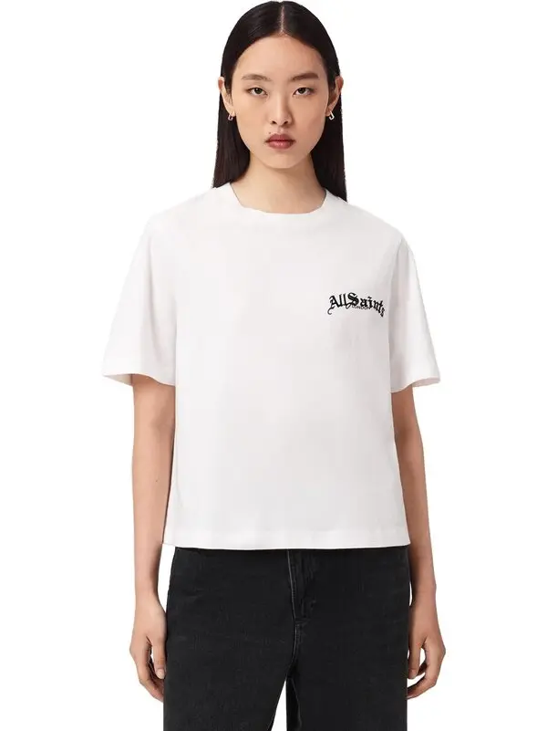 ALLSAINTS Descent Lisa Boxy T-shirt - Chalk White