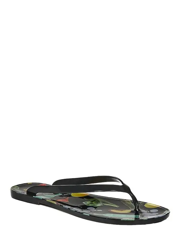 Aqua X Lisa Saya Gah Clrac Flip Flops Exclusive - Black Multi