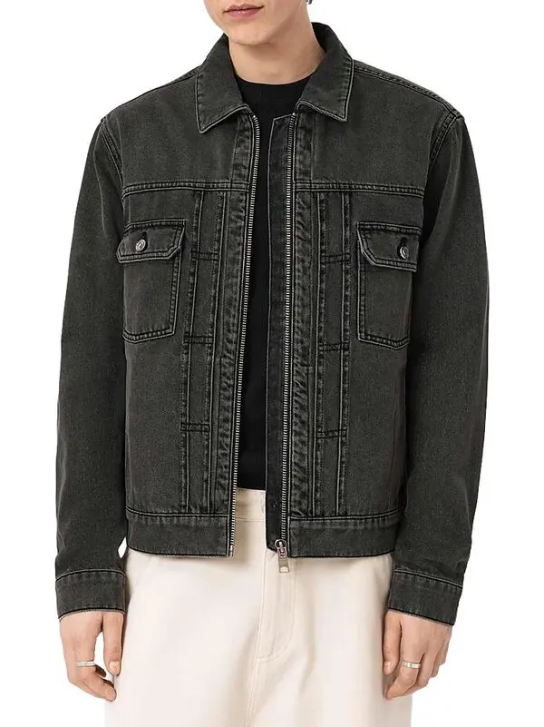 ALLSAINTS Brightmore Denim Jacket - Dirty Black