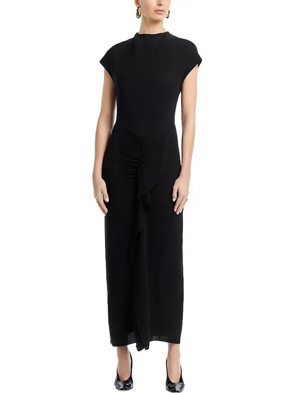 Tove Ennis Drape Dress - Black
