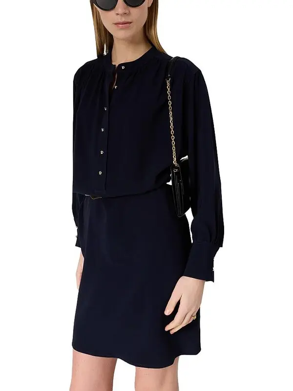 Gerard Darel Rosine Shift Dress - Navy