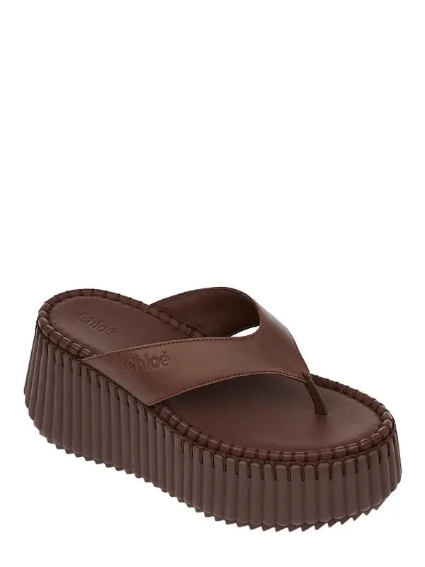 Chloé Platform Sandals - Sharp Brown