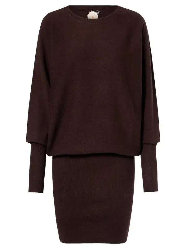 Jardin Des Orangers Wool And Cashmere Sweater Dress - Brown