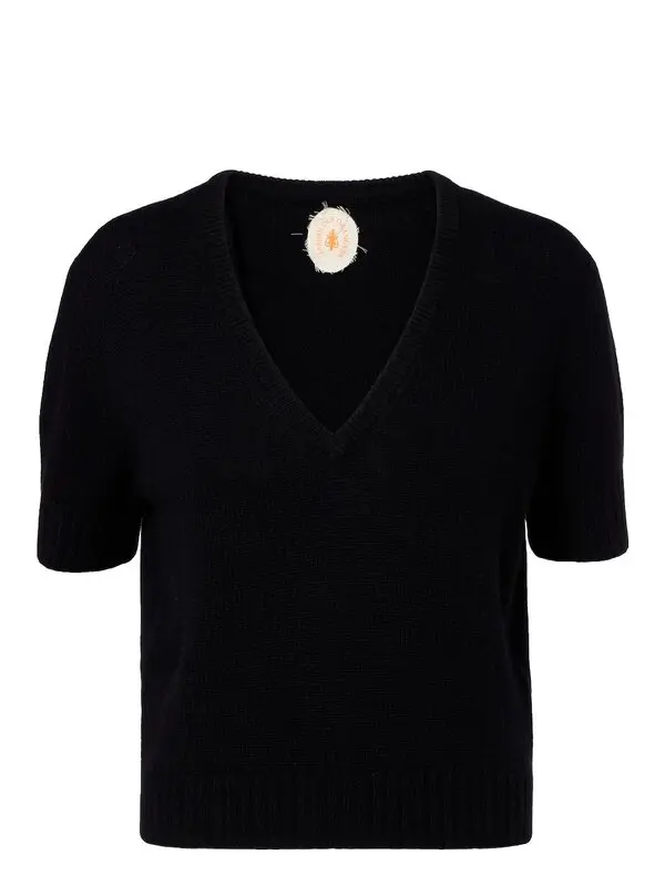 Jardin Des Orangers Cashmere Polo Collar Sweater - Black