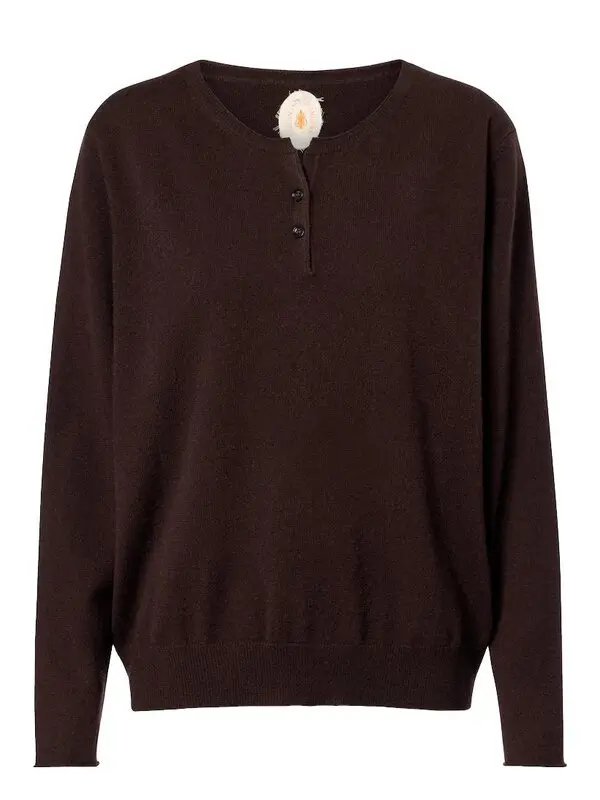 Jardin Des Orangers Cashmere V-neck Sweater - Brown