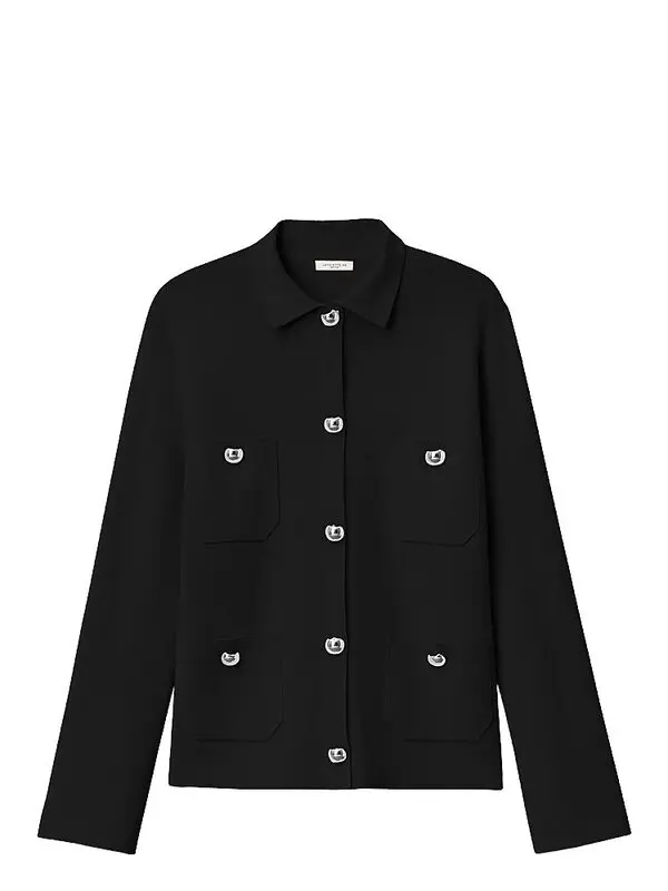 Lafayette 148 New York Button-down Jacket - Black