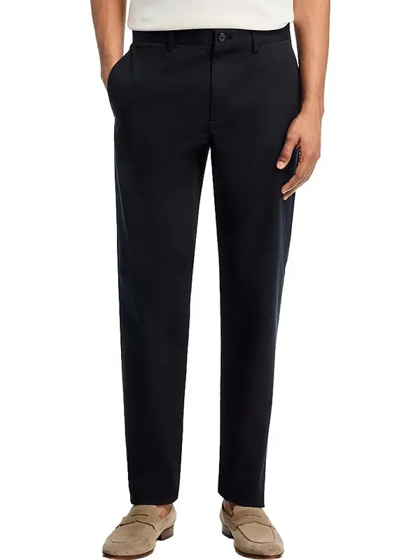 Theory Zaine Pants In Moonsoft Cotton - Black