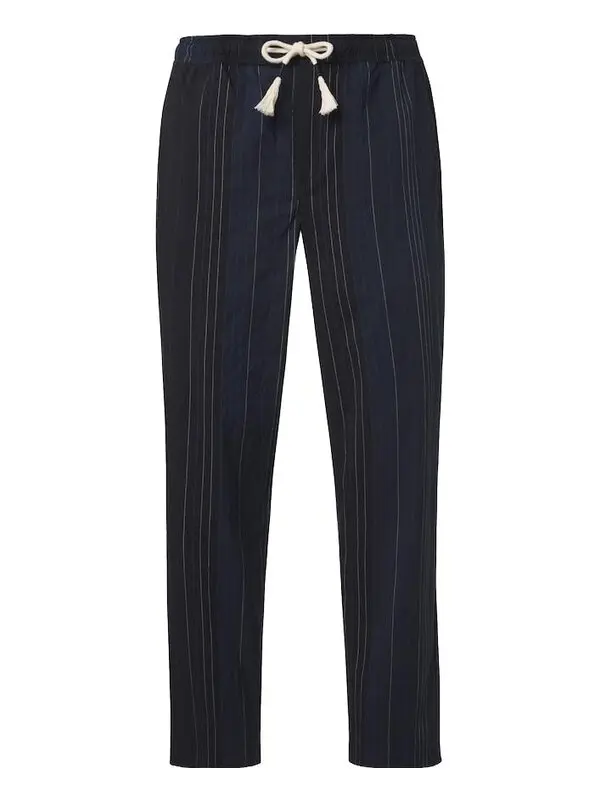 Orlebar Brown Sonoran Striped Cotton Pants - Blue