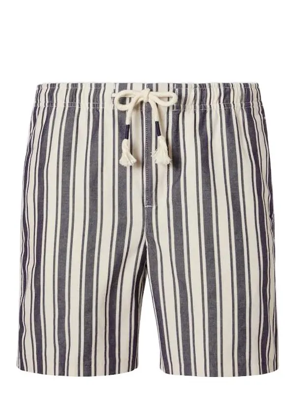 Orlebar Brown Alex Striped Cotton Shorts - Blue