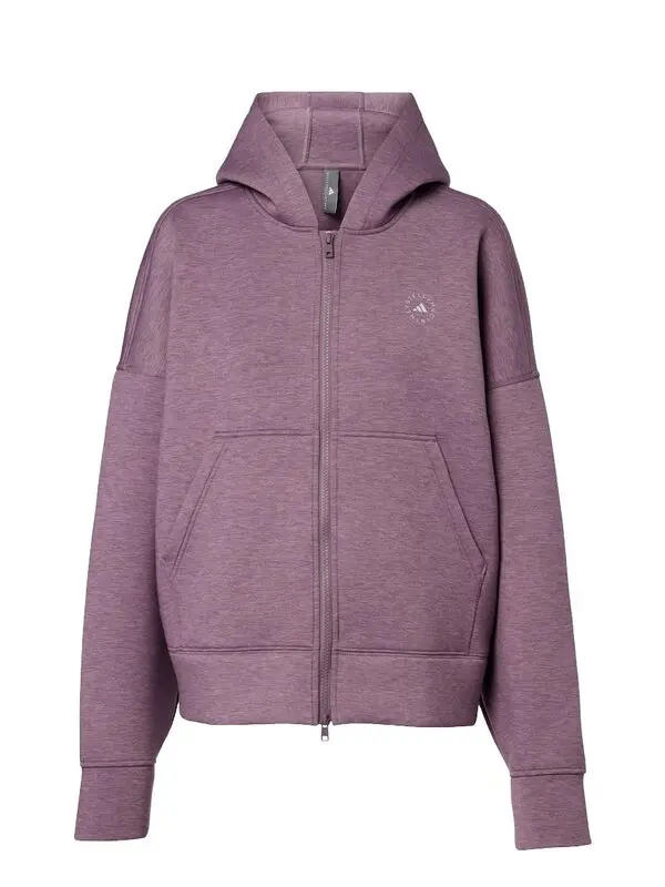 Adidas By Stella McCartney Logo Zip-up Hoodie - Purple