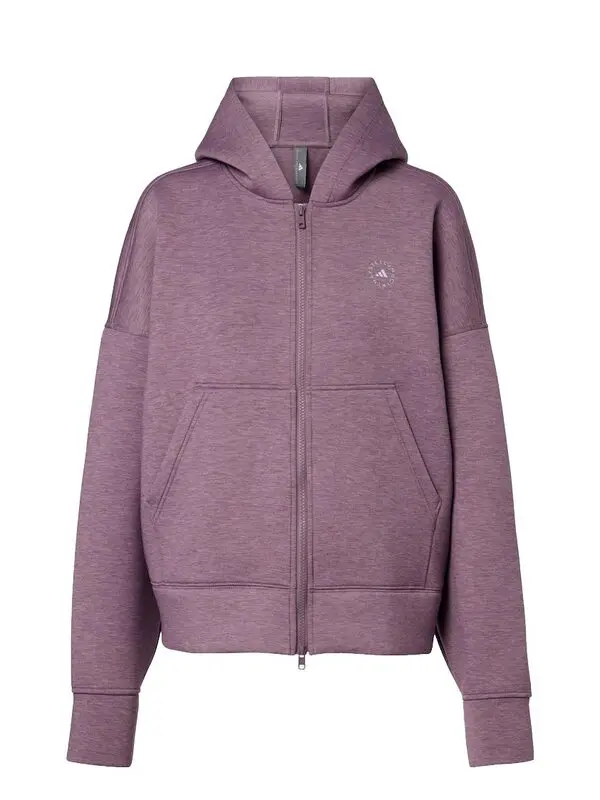 Adidas By Stella McCartney Logo Zip-up Hoodie - Purple