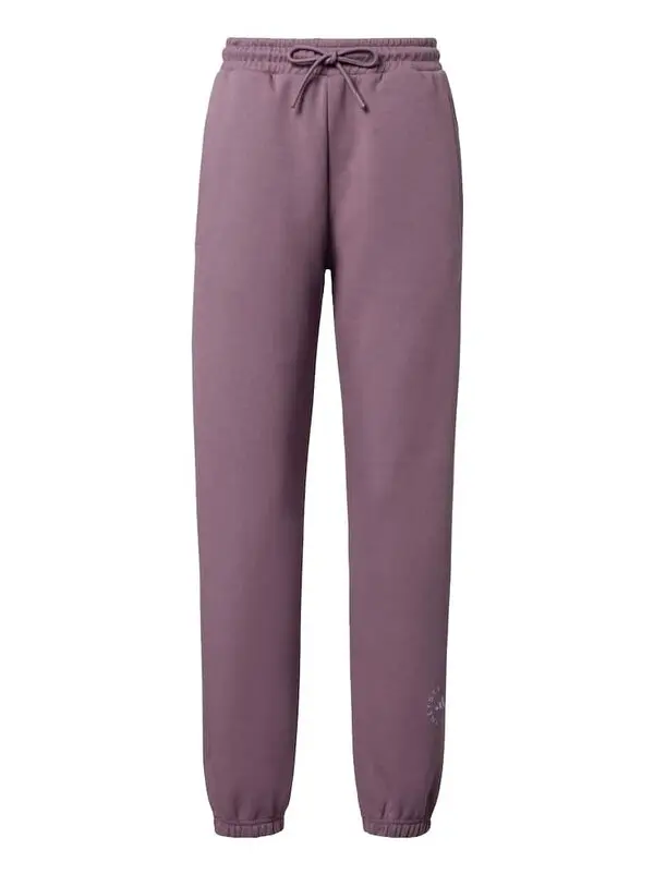 Adidas By Stella McCartney Logo Cotton-blend Sweatpants - Purple