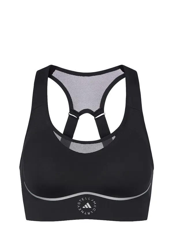 Adidas By Stella McCartney Logo Sports Bra - Black