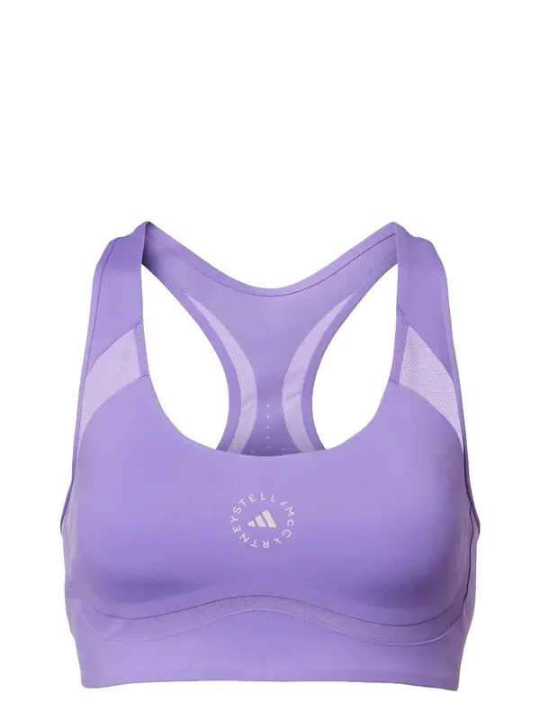 Adidas By Stella McCartney Logo Sports Bra - Purple